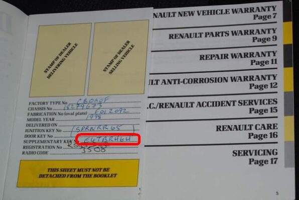 RENAULT MASTER IMMOBILISER BYPASS 1998 TO 2003 - Remote Key